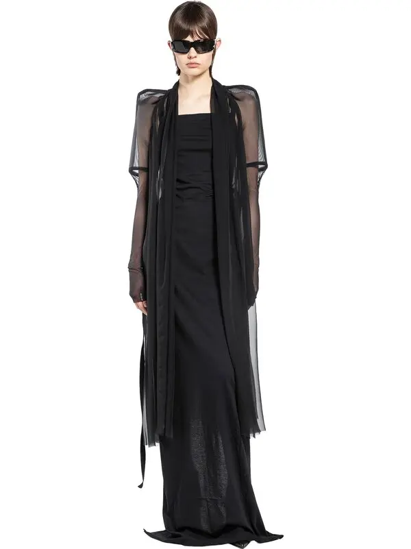 Rick Owens Temple Coat - Black