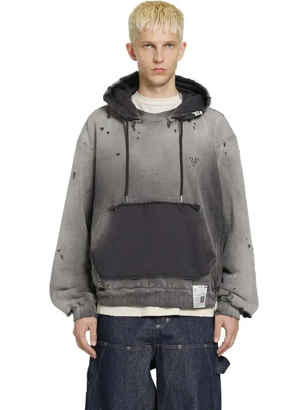 Mihara Yasuhiro Sun Faded Hoodie - Black
