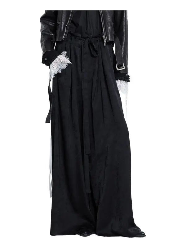 ANN DEMEULEMEESTER Ramage Jacquard Lounge Pants - Black