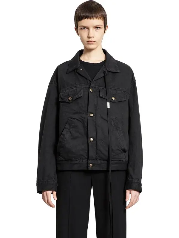 ANN DEMEULEMEESTER Marthe Denim Jacket - Grey
