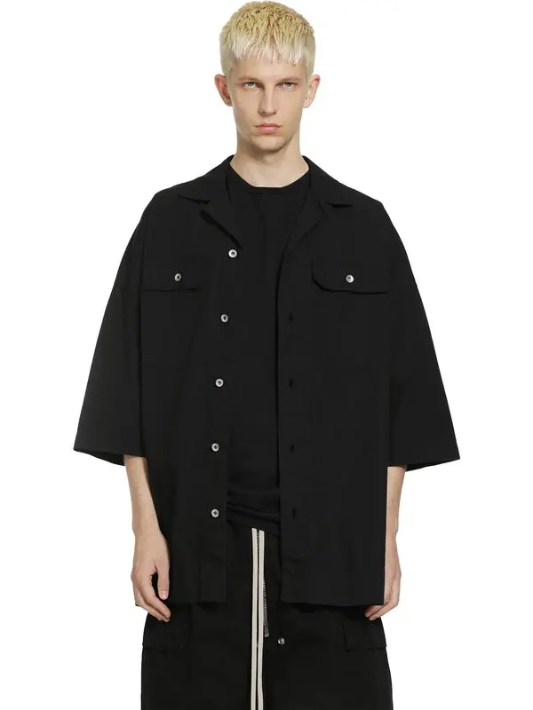 Rick Owens Temple Magnum Tommy Shirt - Black