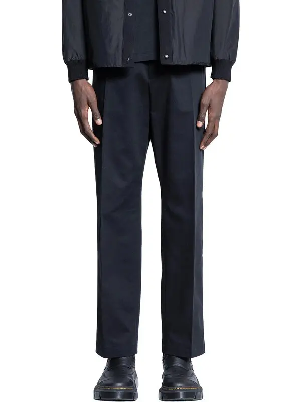 Moncler Frgmt Collaboration Cotton Gabardine Trousers - Black