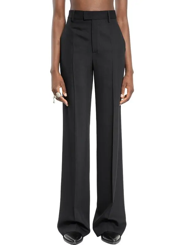 ANN DEMEULEMEESTER Maaike Flared Trousers - Black