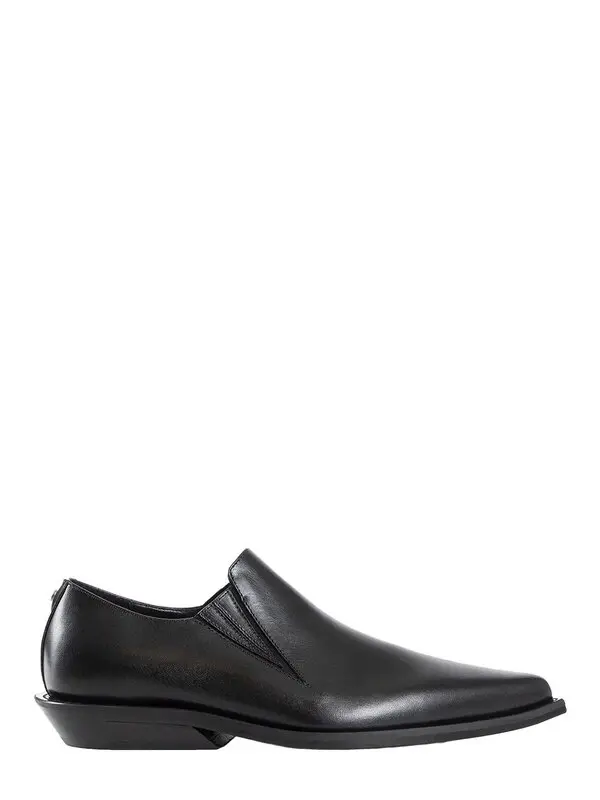 ANN DEMEULEMEESTER Pointed Toe Cowboy Shoes - Black