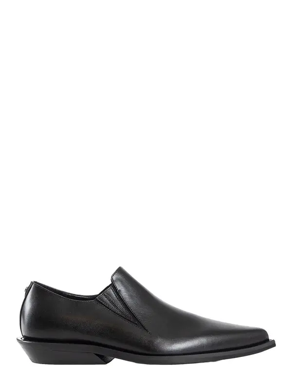 ANN DEMEULEMEESTER Pointed Toe Cowboy Shoes - Black