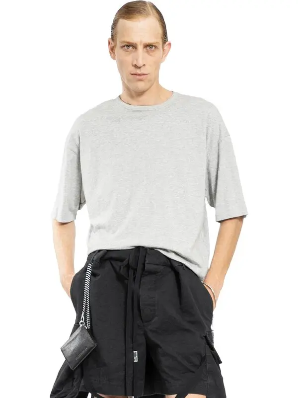 ANN DEMEULEMEESTER Dieter High Comfort T-shirt - Grey