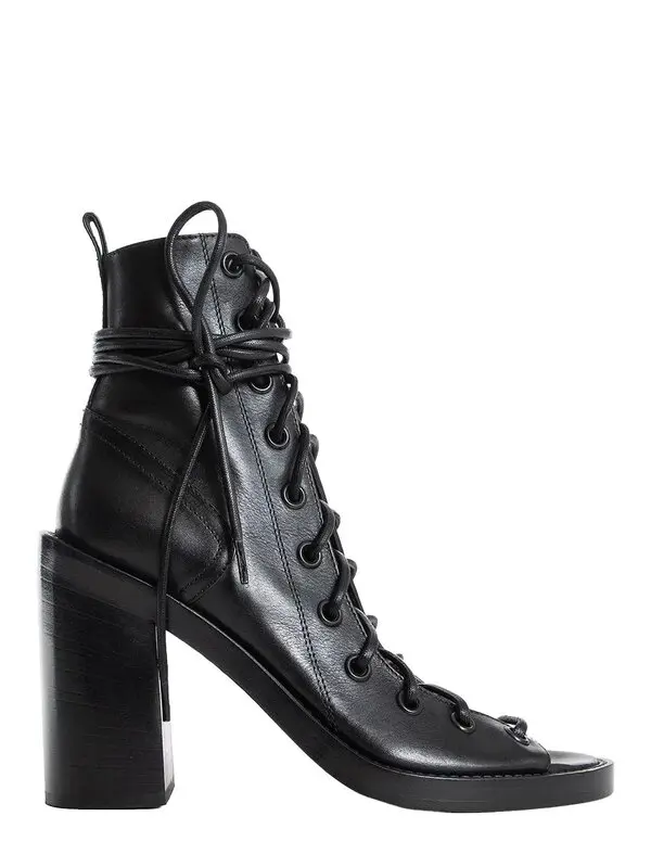 ANN DEMEULEMEESTER Bernardina Lace-up Sandals - Black