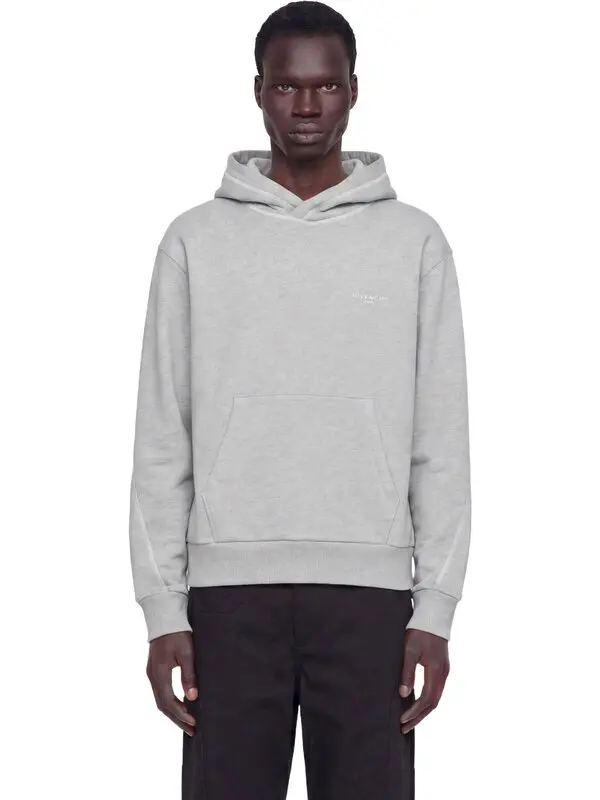 Givenchy Couture Seam Contrast Stitch Hoodie - Grey