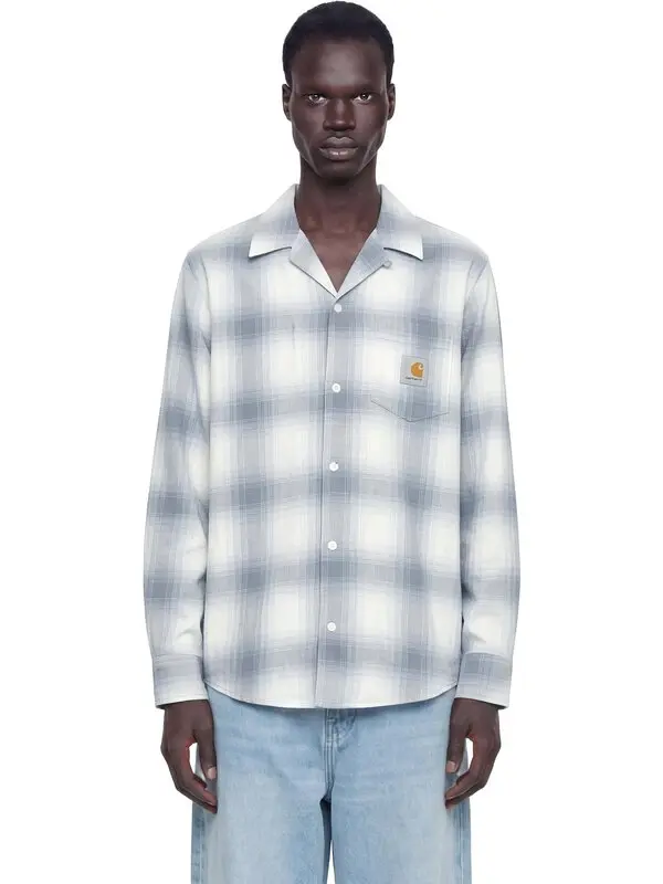 Carhartt Work In Progress L/s Tyers Shirt Cotton Twill - Blue