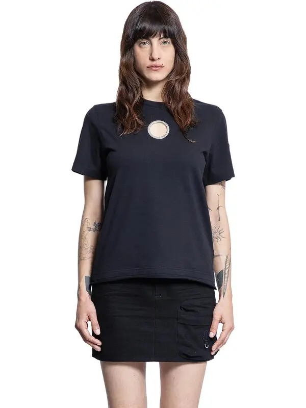 Moncler X Willow Smith Collaboration Eyelet T-shirt - Black