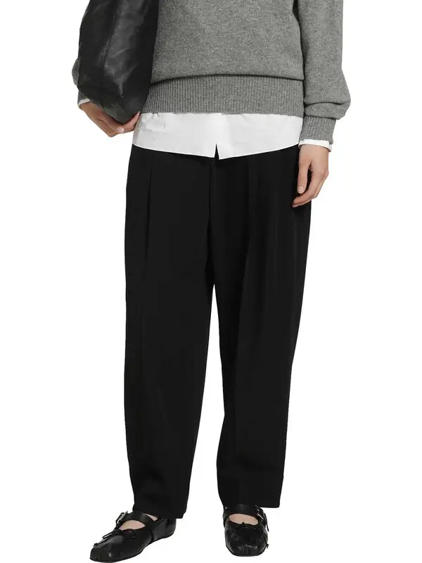 TOTEME Draped Balloon Trousers - Black