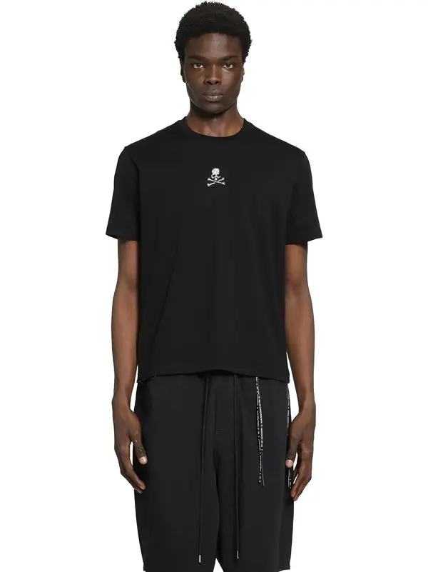MASTERMIND WORLD Rhinestone Cotton T-shirt - Black