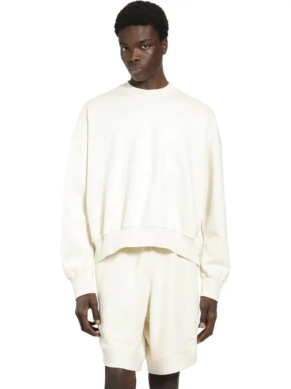ROADLESS Cotton Jersey Boxy Sweatshirt - Off-white