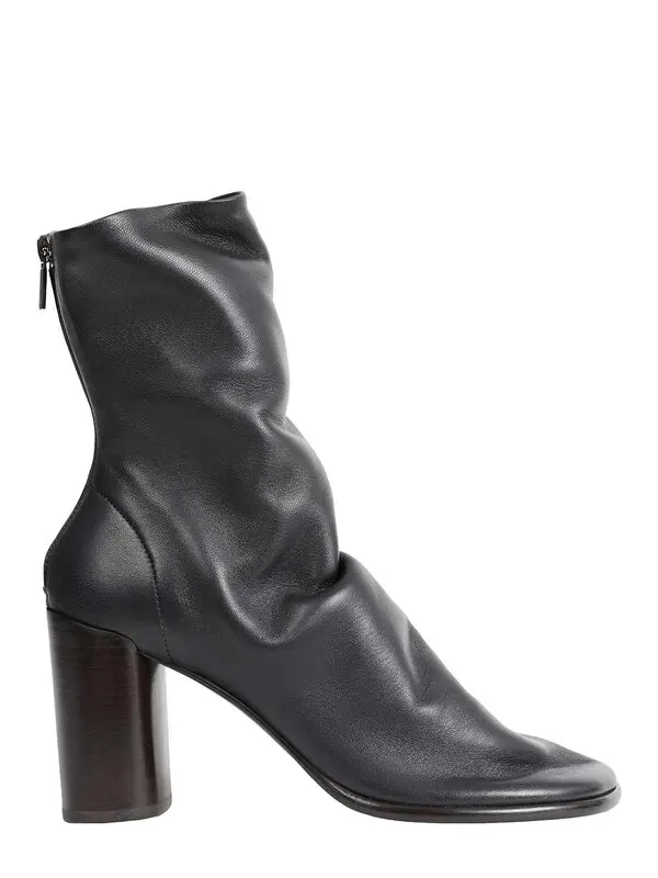 LEMAIRE Glove Leather Ankle Boots - Brown