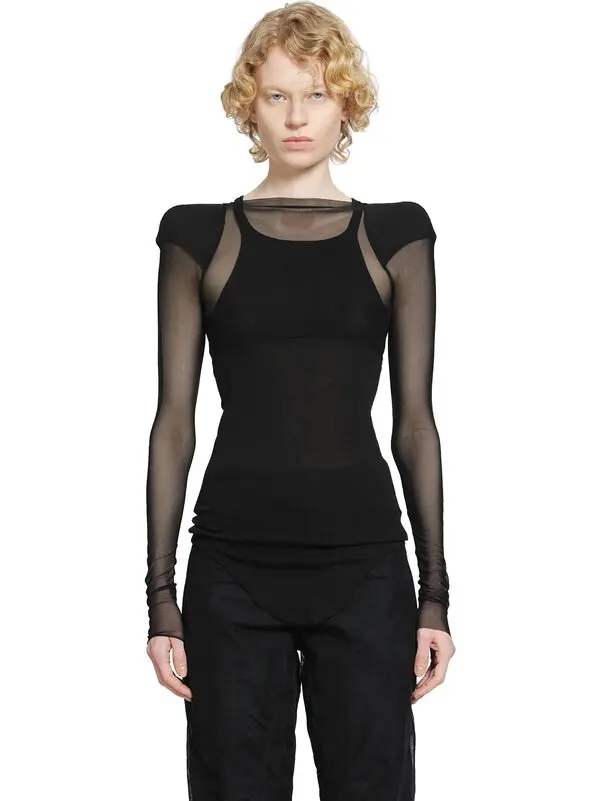 Rick Owens Temple Helm Top - Black