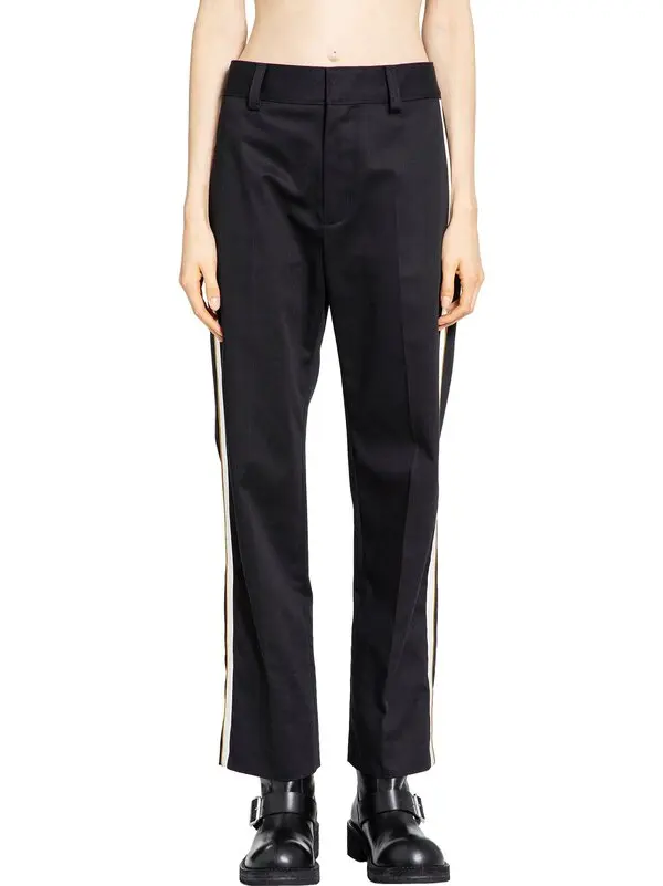 ANN DEMEULEMEESTER Fera Straight-leg Cropped Trousers - Black