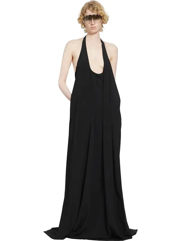 Rick Owens Temple Halter Gown - Black