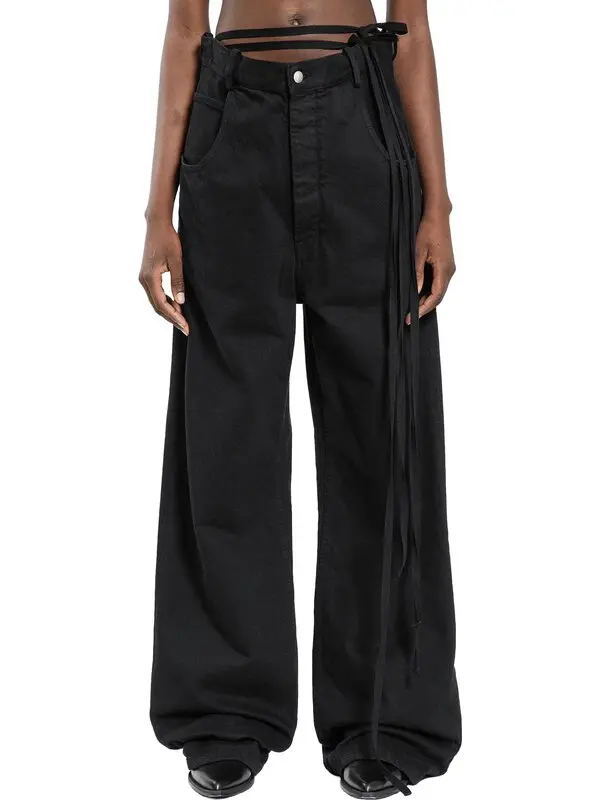 ANN DEMEULEMEESTER Kristel Wide-leg Jeans - Black