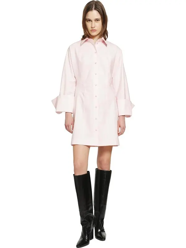 Fendi Cotton Poplin Shirt Dress - Pink
