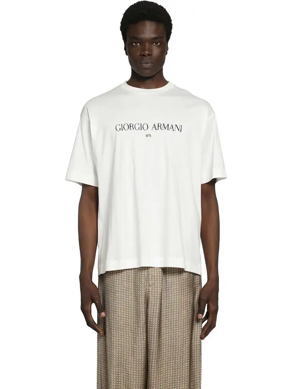 Giorgio Armani 1975 Logo T-shirt - White