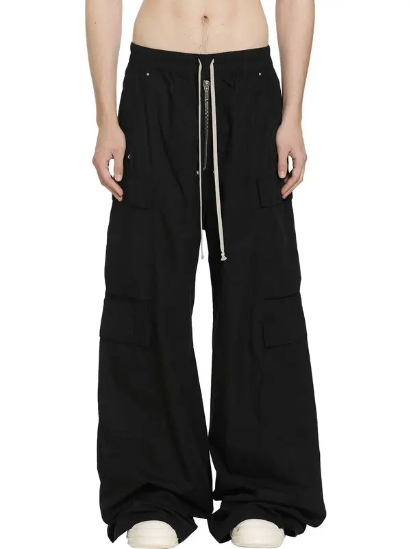 Rick Owens Temple Double Cargo Jumbo Belas - Black