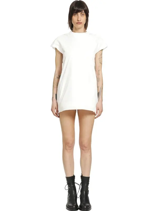 Sacai Poplin Dress With Open Back - Off-white