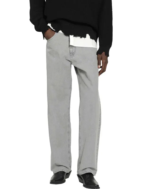 MAISON MARGIELA Straight Leg Denim Jeans - Grey