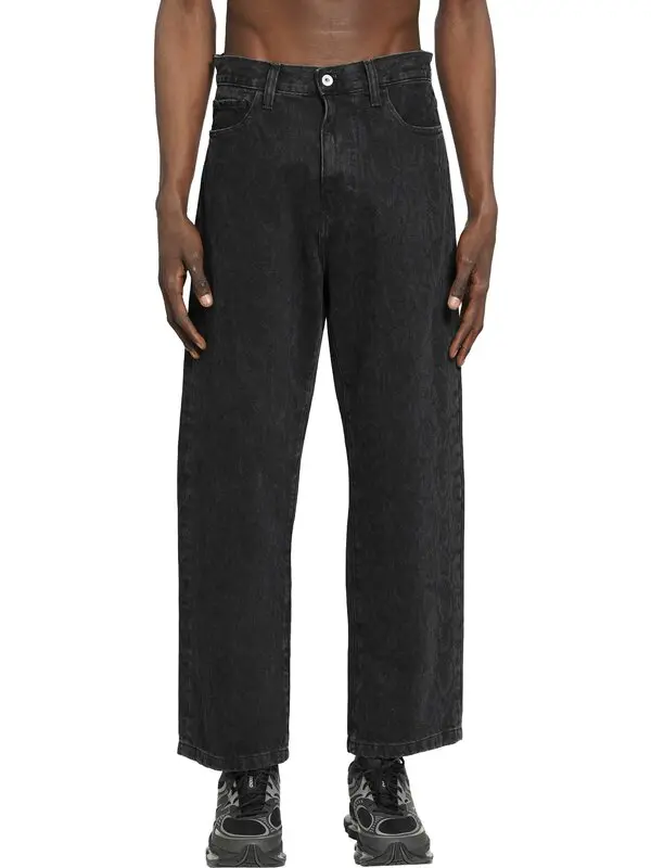 Carhartt Work In Progress Landon Camouflage Loose Tapered Jeans - Black