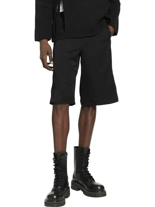 Comme Des Garçons Zip-detailed Tailored Shorts - Black