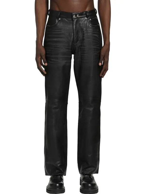 Our Legacy Carlson Leather Trousers - Black