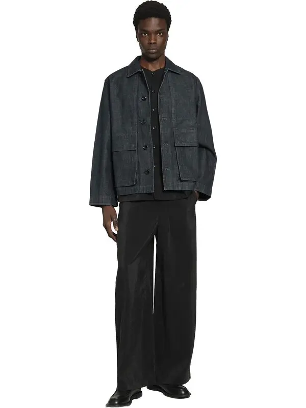 LEMAIRE Denim Boxy Jacket - Blue
