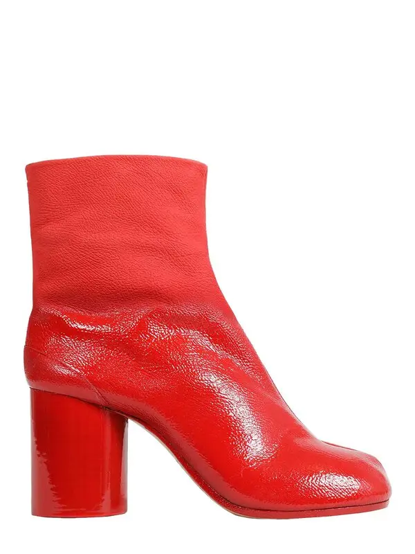 MAISON MARGIELA Tabi Ankle Boots - Red