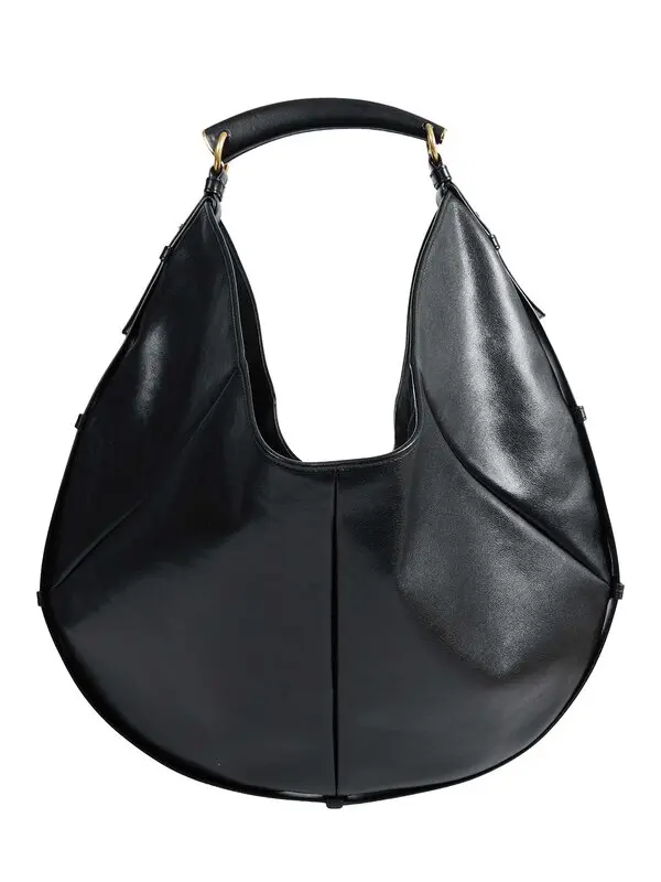 Saint Laurent Large Leather Mombasa Hobo - Black