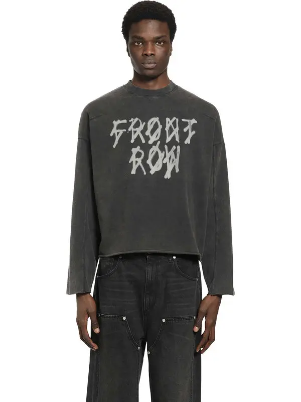 44 LABEL GROUP Front Row Long Sleeve T-shirt - Black