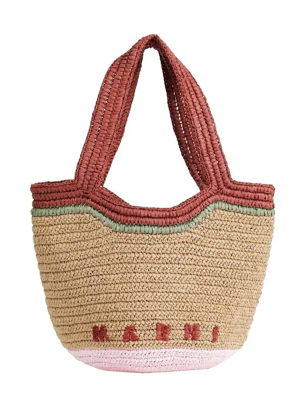 Marni Paper Raffia Hobo Bag - Multicolor