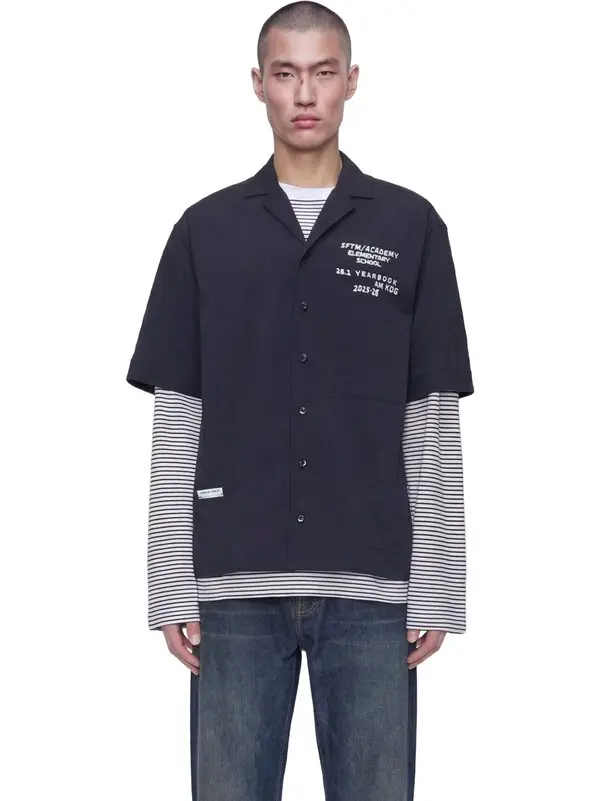 SONG FOR THE MUTE Sftm Academy Jersey Tee - Black