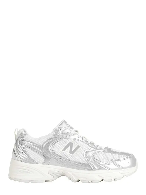 NEW BALANCE 530 Metallic Lace Up Sneakers - Silver