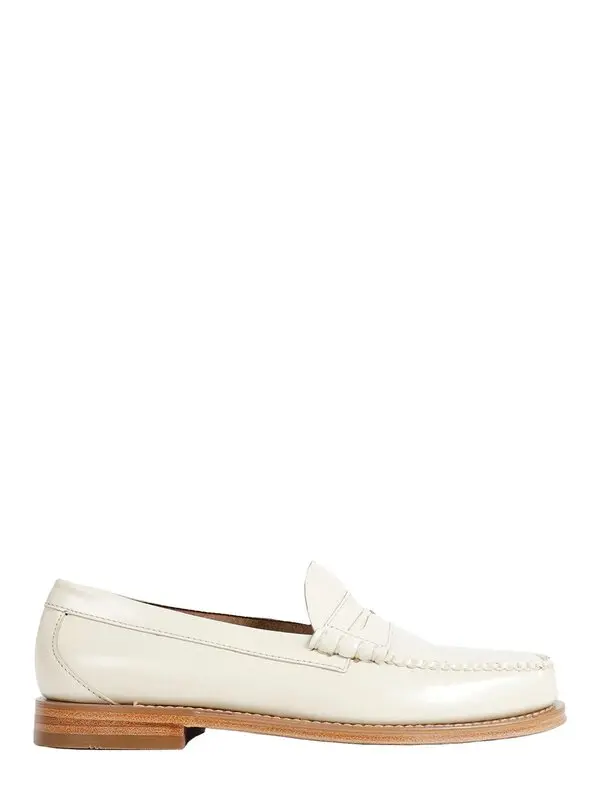 G.H. BASS & CO. Larson Leather Penny Loafers - Off-white
