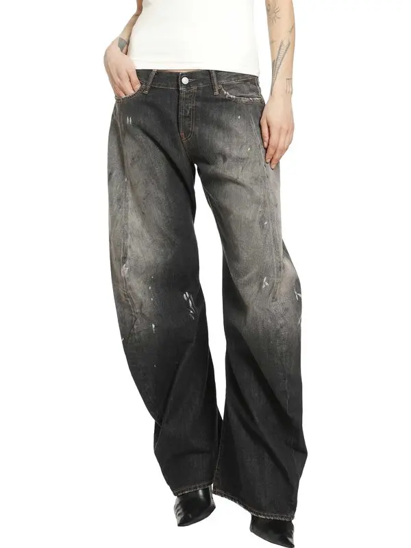 Acne Studios Trafalgar Loose Fit Jeans - Black