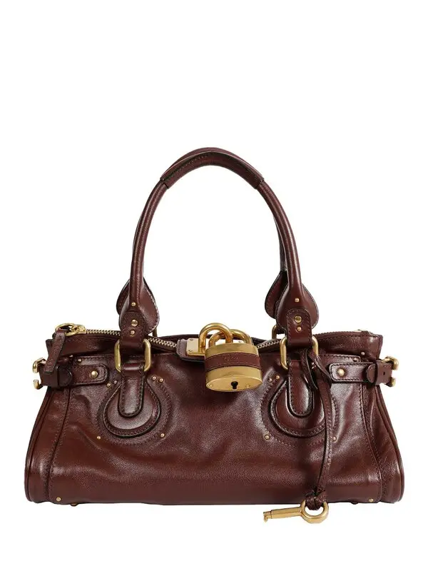 Chloé Grained Leather Paddington Bag - Brown