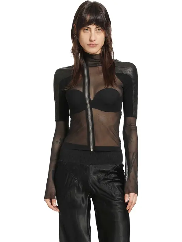 Rick Owens Temple Combo Gary Jacket - Black