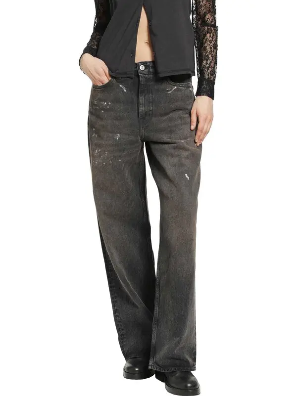 Our Legacy Full Cut Denim In Nebula Wash - Blue