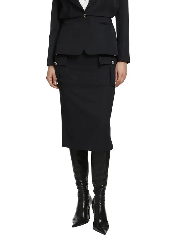 Alexander McQueen Pencil Skirt - Blue
