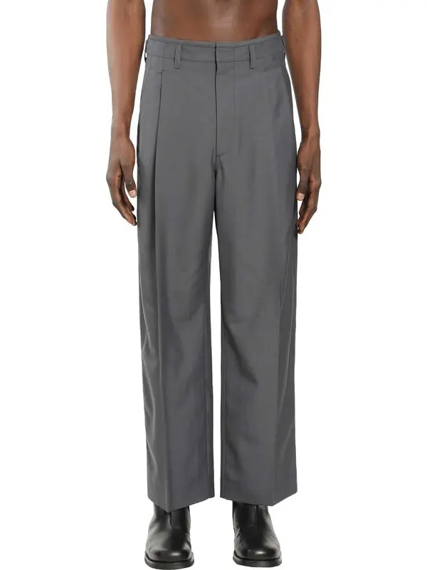 LEMAIRE Pleated Tailored Pants - Grey