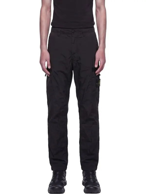 Stone Island Nylon Metal Cargo Trousers - Black