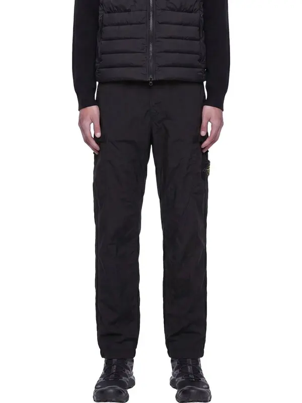 Stone Island Nylon Metal Cargo Trousers - Black