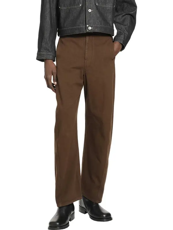 LEMAIRE Twisted Belted Pants - Brown