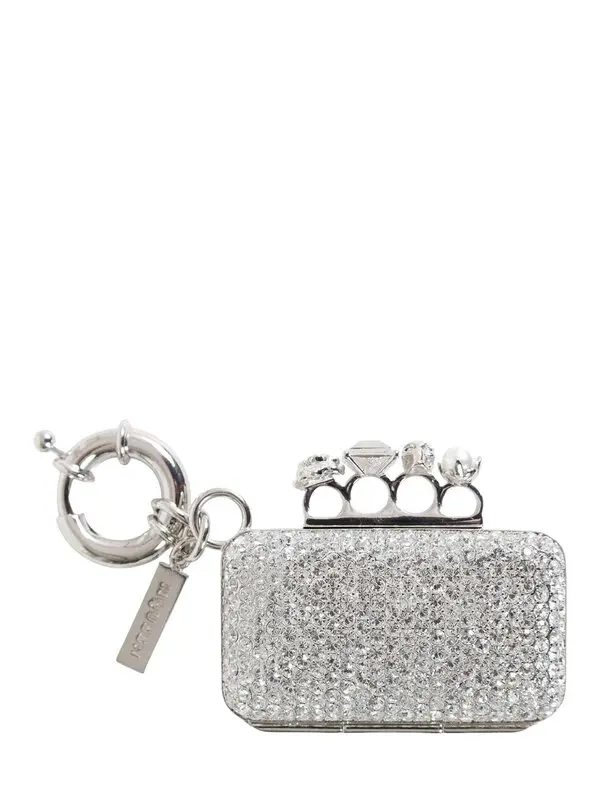 Alexander McQueen Knuckle Clutch Charm - Silver