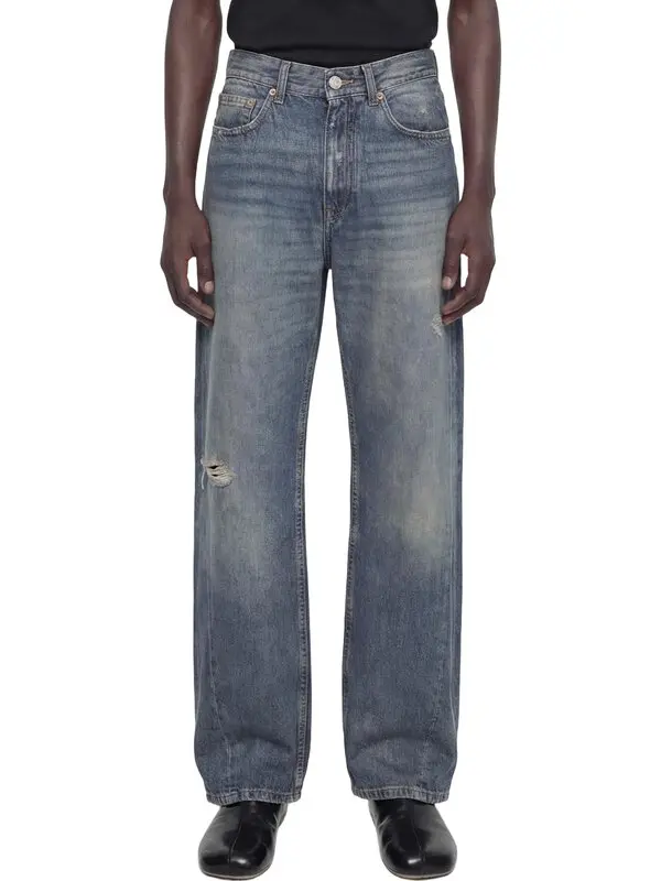 MAISON MARGIELA Sandwashed Straight Leg Jeans - Beige