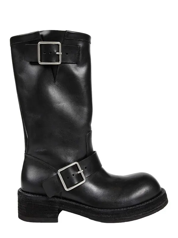 ANN DEMEULEMEESTER Sarith Engineer Biker Boots - Black
